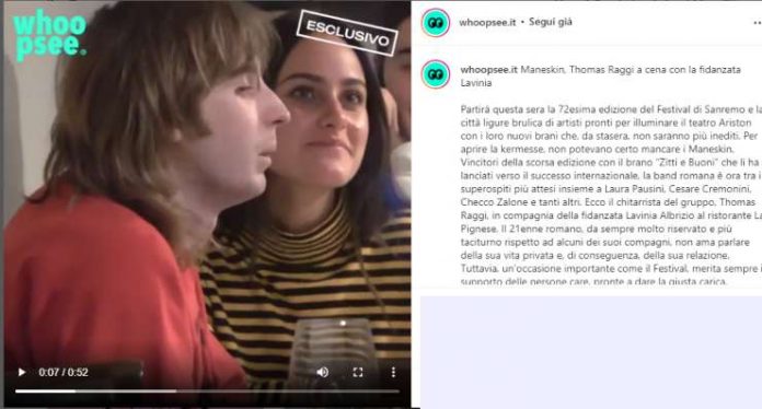 Maneskin, chi è la fidanzata di Thomas - Notizie.com