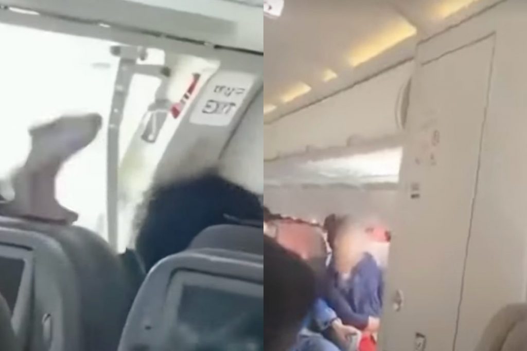 Incubo in volo: passeggero impazzisce e apre il portellone - VIDEO